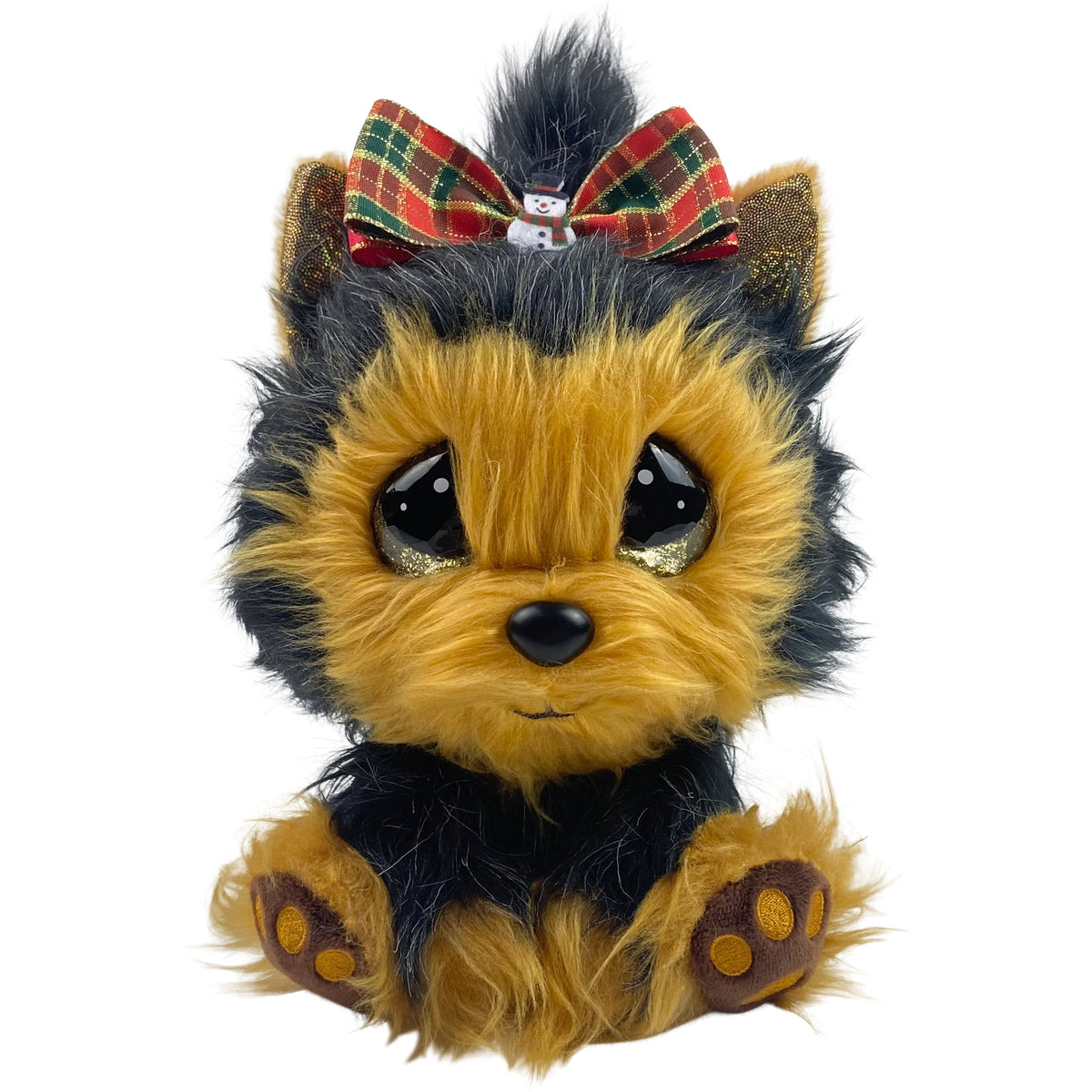 Bitsy Holiday Yorkie with Bow Stuffed Animal – Cutie Pet-tudies